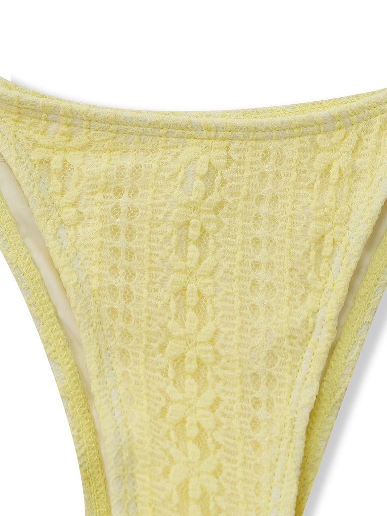 1940s Lace Knit Double-Layer Fabric Tankini Set | Retro Stage