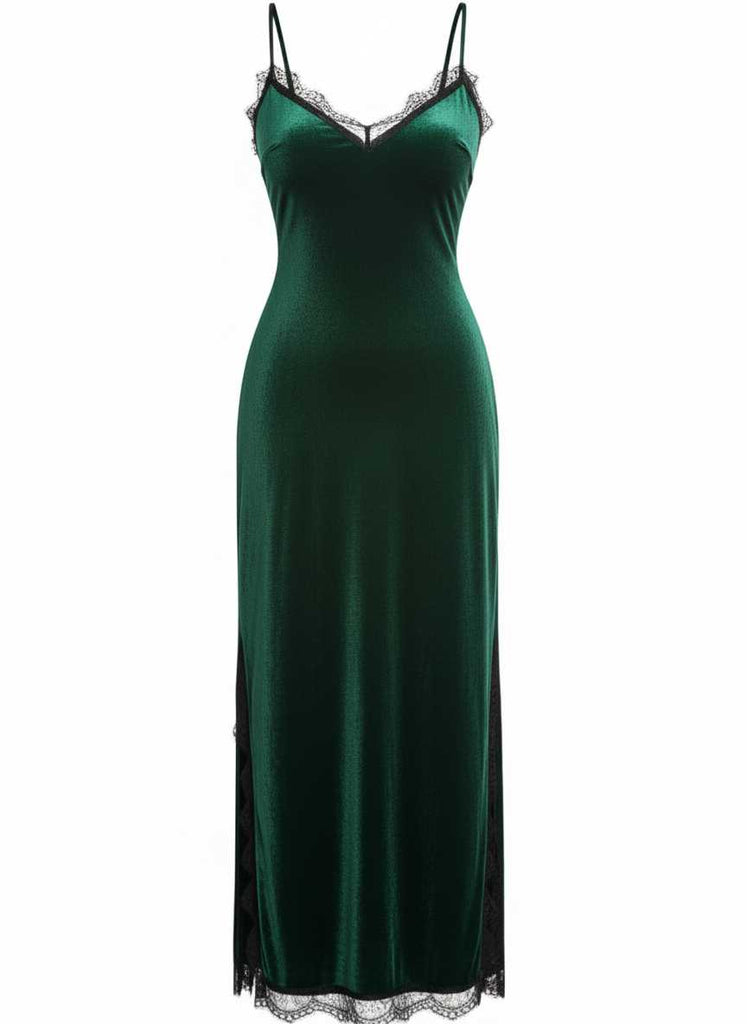 1960s Slip Velvet Lace Nightgown | Retro Stage